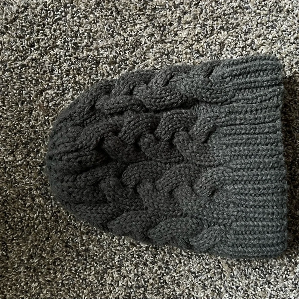 Frost | Accessories | Frost Cable Knit Beanie In Charcoal Gray | Poshmark